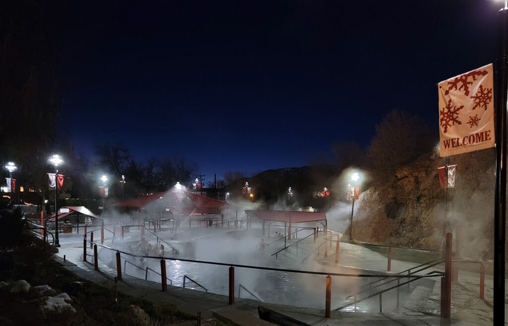 2021-lava-hot-pools-night-winter - Lava Hot Springs